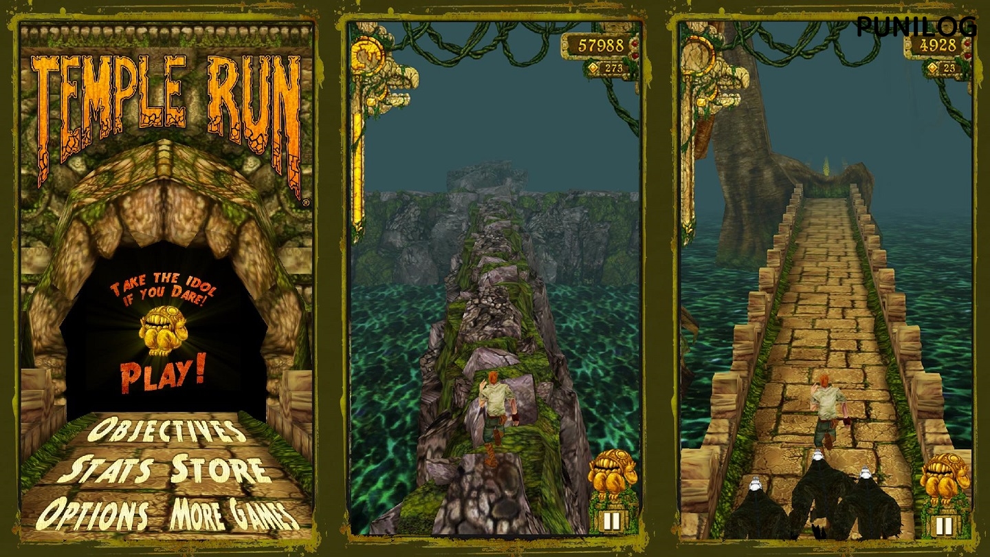 追ってくるモンスターから逃げろ！爽快ランアクションゲーム【Temple Run:Classic】】 - PUNILOG